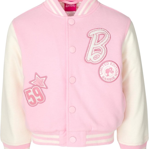 Barbie | Jackets & Coats | Nwt Barbie Girls Size 78 Letterman Varsity ...